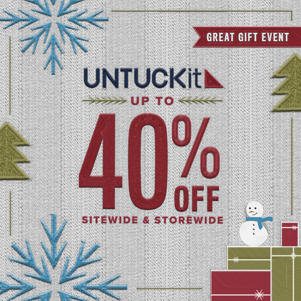 The Great Gift Event at UNTUCKit - 900 North Michigan Shops | Chicago’s Iconic Shopping Collection